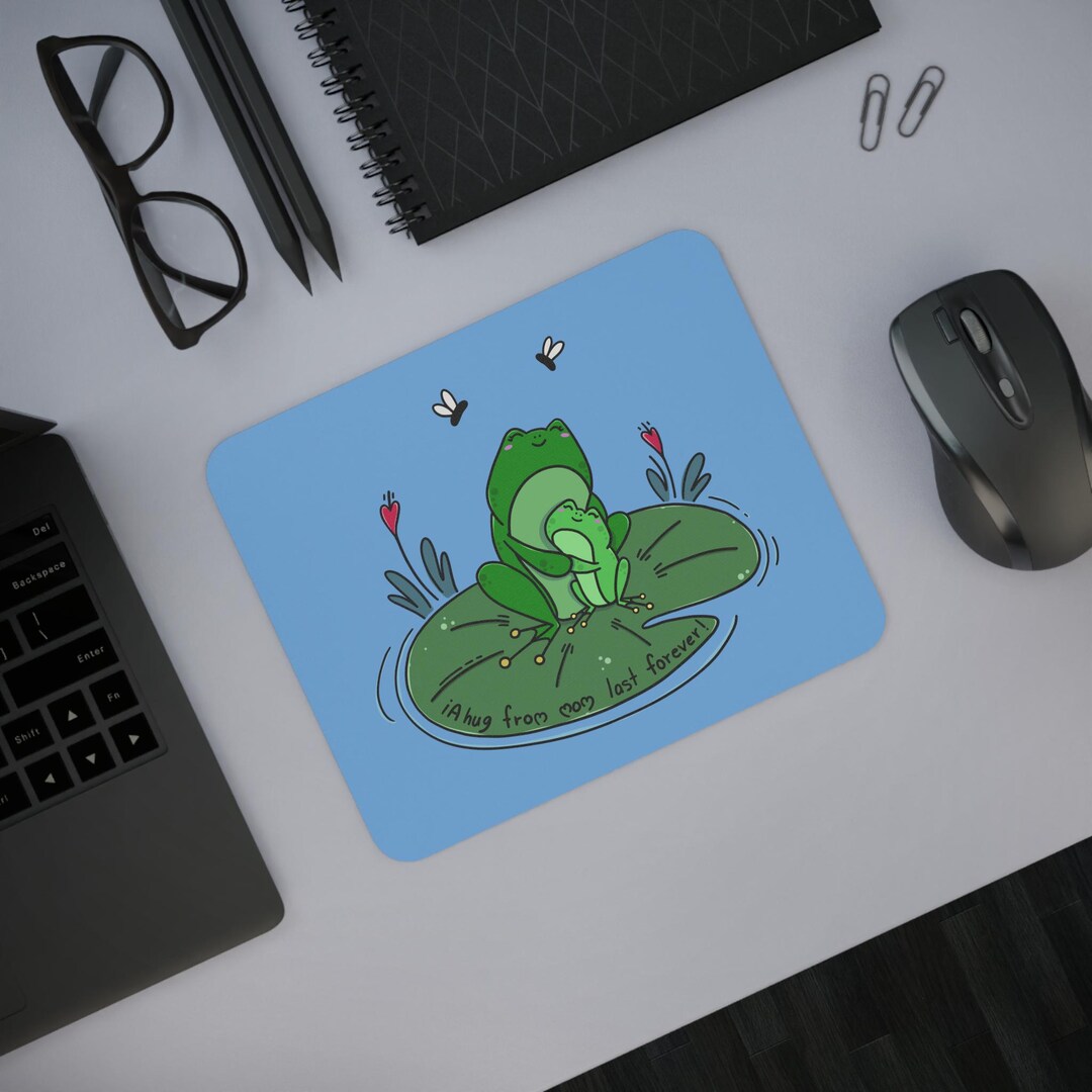 Mama Frog and Daughter Desk Mouse Pad, Mother's Day Gift, Cute Mousepad ...