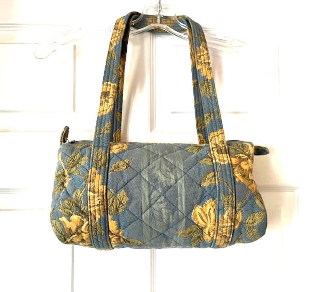 Vintage Pierre Deux French Country Blue and Gold Tapestry Shoulder Bag ...
