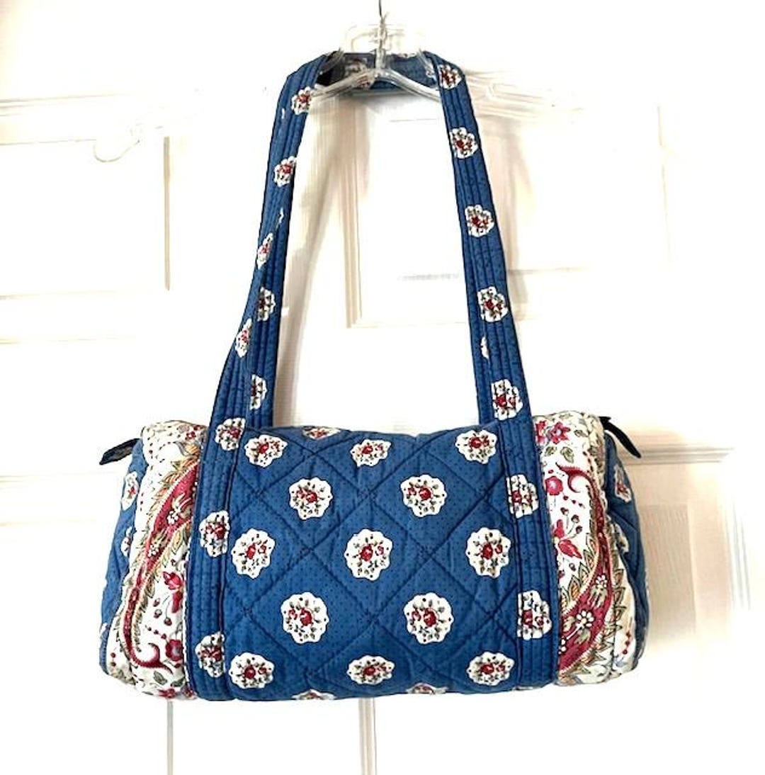 Vintage Pierre Deux Blue French Country Quilted Cotton Print Shoulder ...