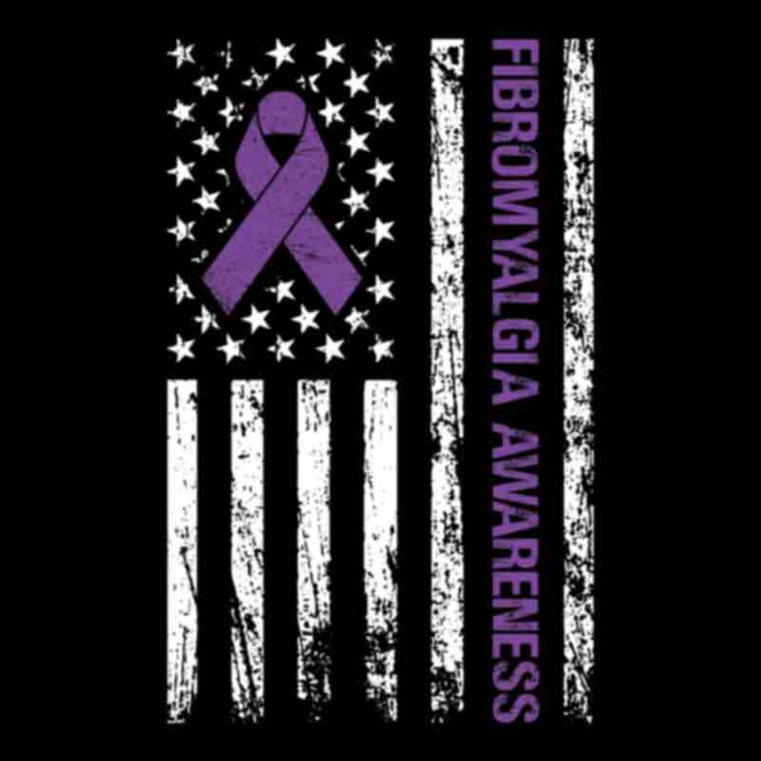 Fibromyalgia-awareness Ribbons Flag White (DTF Transfer) - Etsy