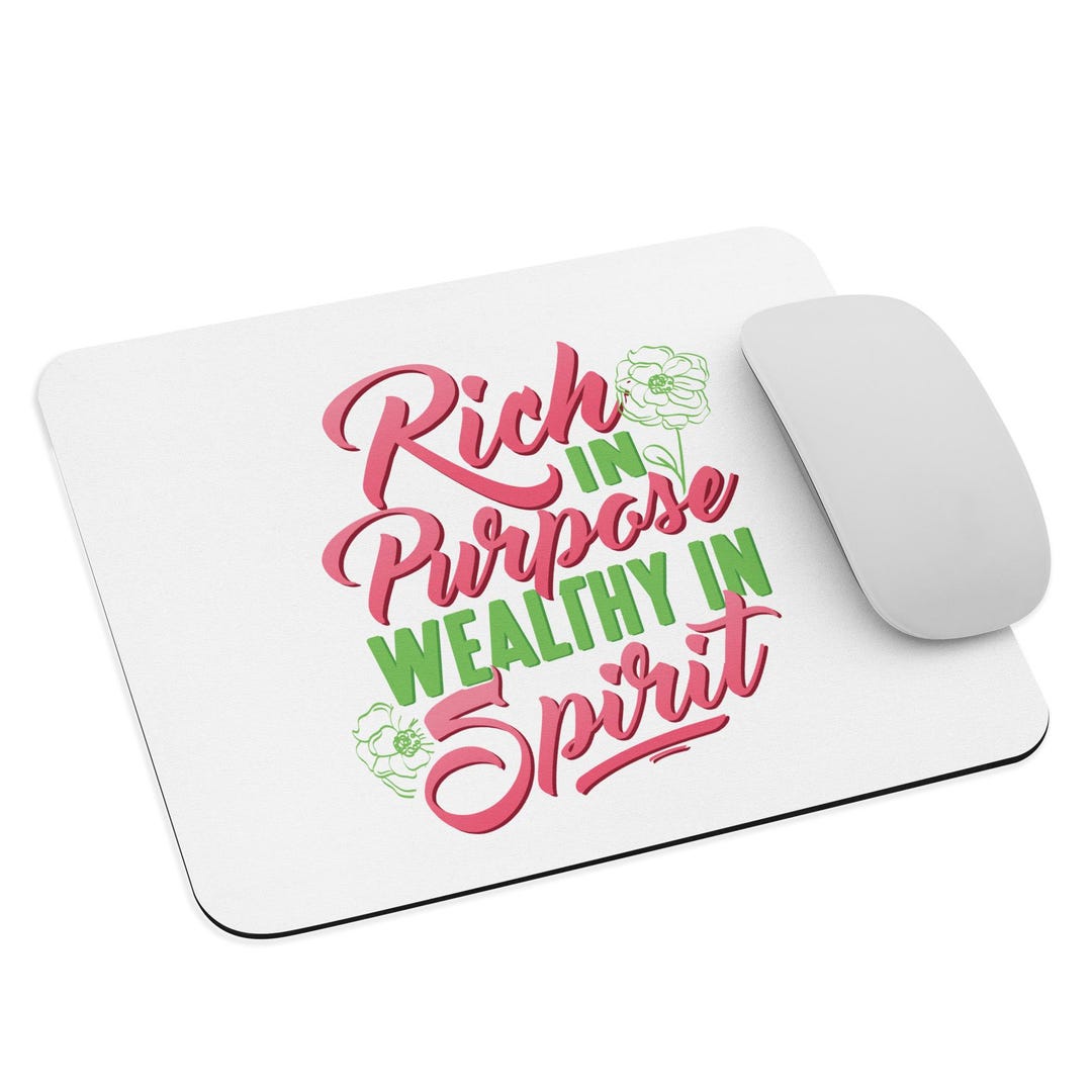 Rich in Purpose Mouse Pad - Etsy