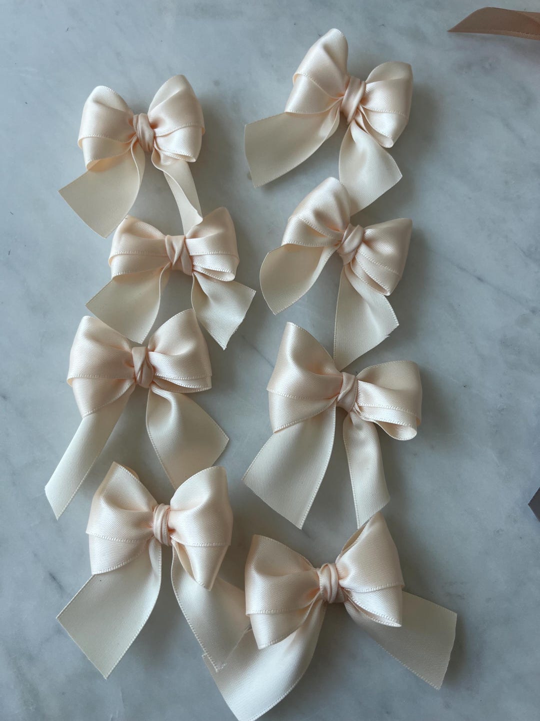 Cream Double Bows 2” Great for Gift Boxes and Bags, Treat and Cookie ...