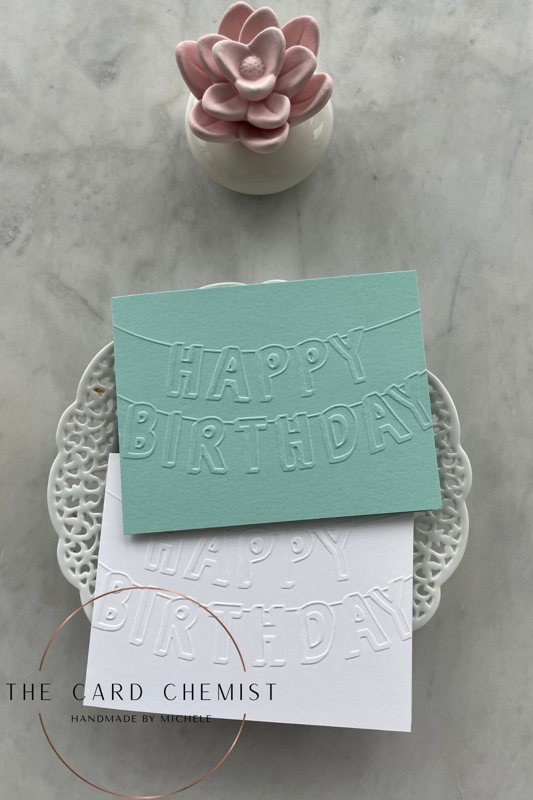 Happy Birthday Embossed Card Set - Set of 6 or 8 - Etsy