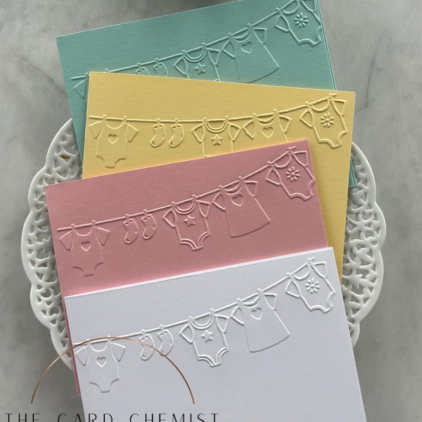 Embossed Card - Etsy