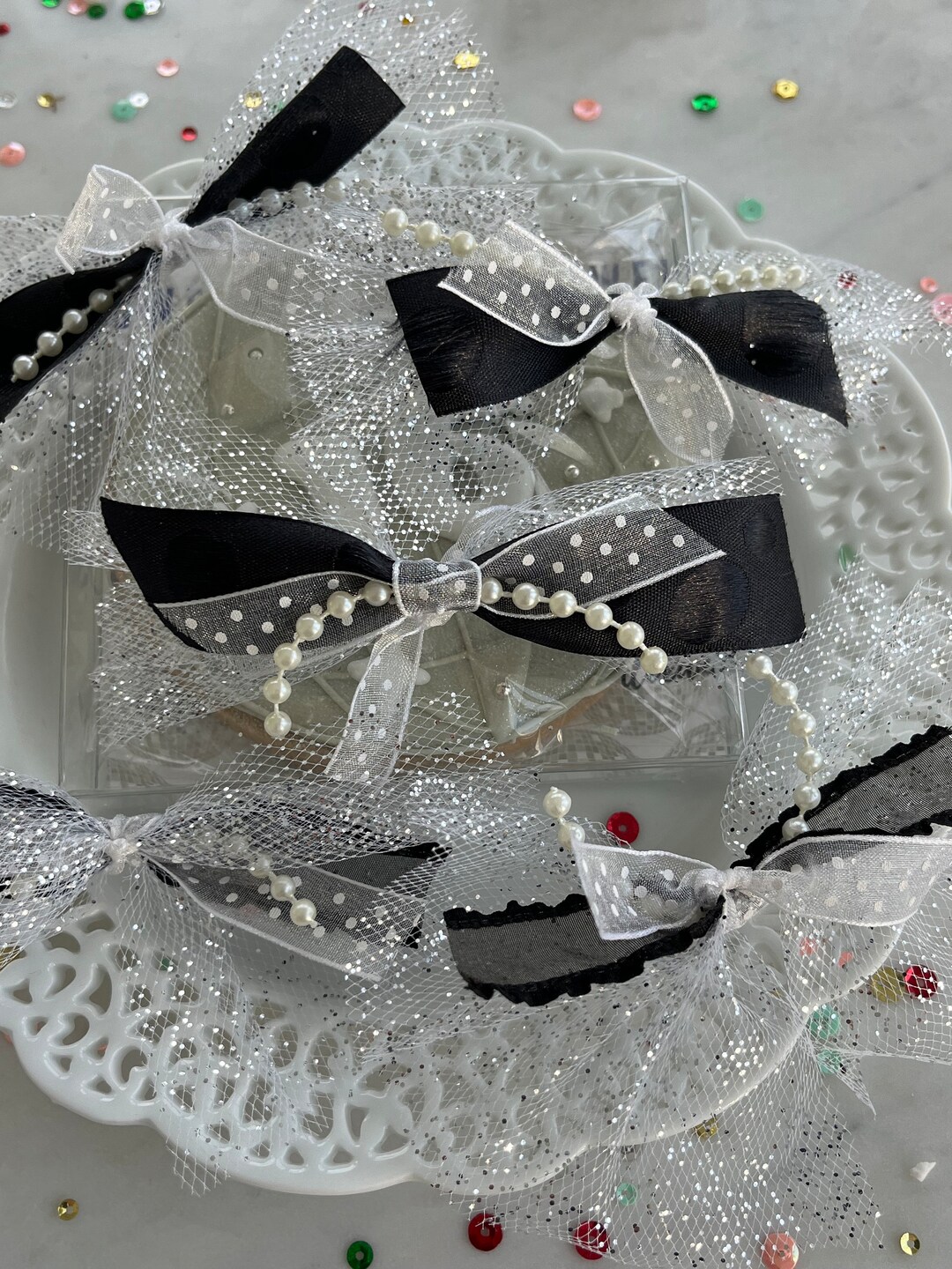 Exquisite Handmade 4” Multi-layer Bows for Gifts & Decor (set of 5 ...