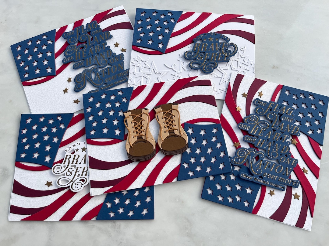Handmade Patriotic Card | Military, Veteran's Day - Etsy