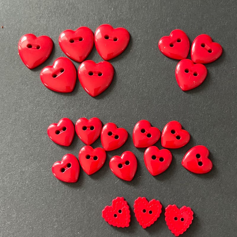 Heart Buttons - Etsy