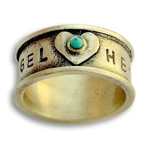 Personalized Hand-stamped Band, Sterling Silver Ring, Promise Band ...