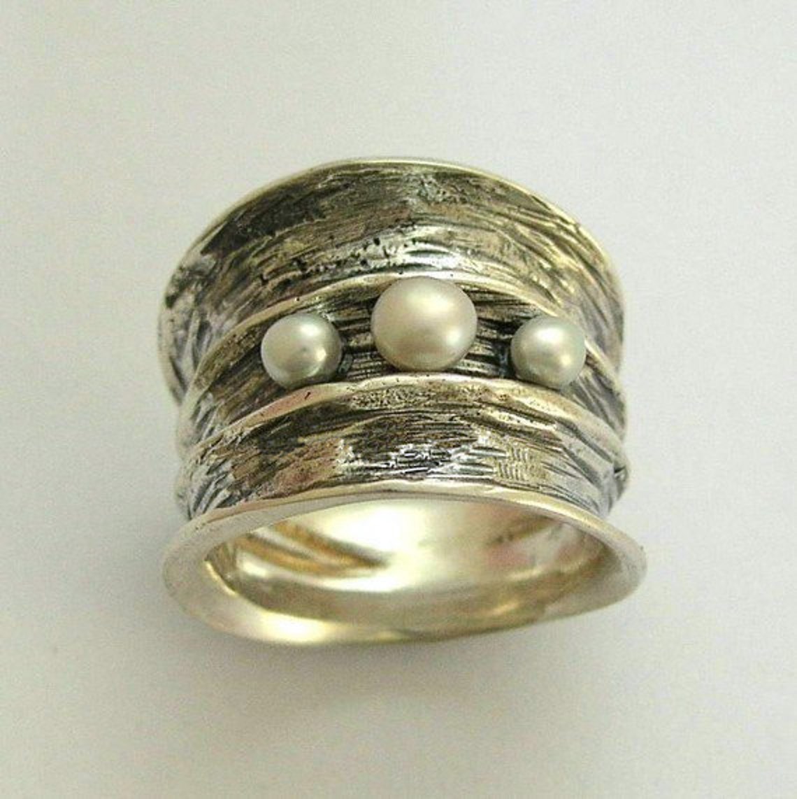 Brass Ring Wide Brass Ring Bold Brass Ring Cocktail Ring - Etsy