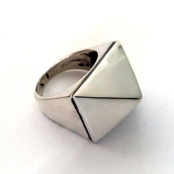 Shiny Silver Ring - Etsy