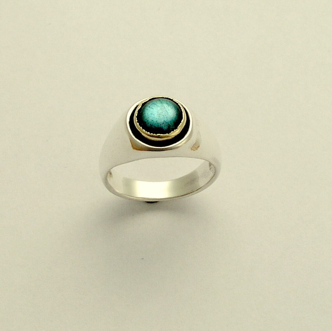 Labradorite ring unisex ring sterling silver ring Mens | Etsy