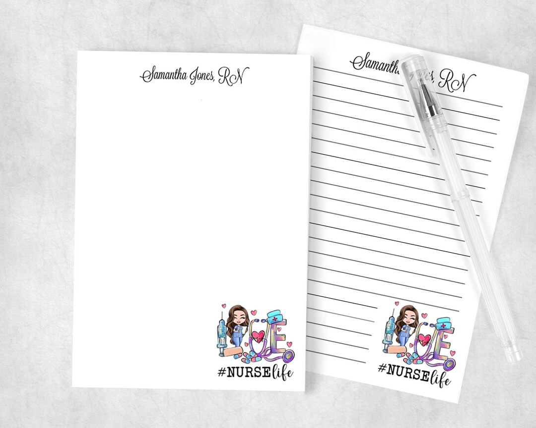 Personalized Nurse Notepad, Nurse Gift, Medical Notepad, Nurse ...