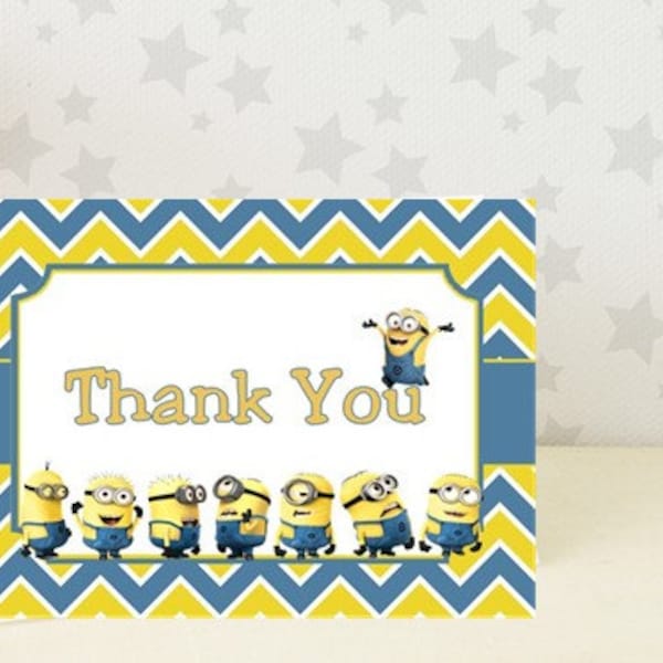Minion Thank You - Etsy