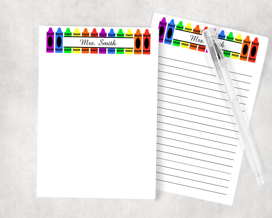 Personalized Teachers Notepad, Teachers Appreciation, Teacher Gift ...