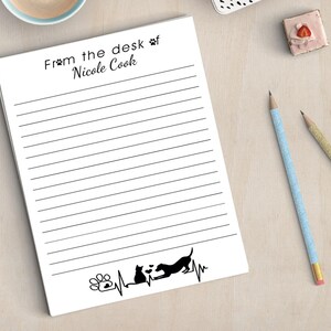 Personalized Veterinarian Notepad, Customized Vet Gift, Vet Tech Week ...