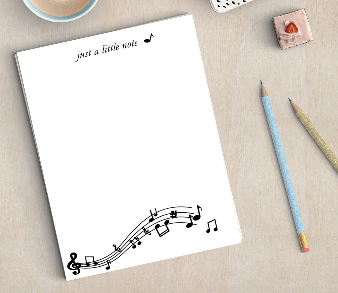 Music Notepad, Teachers Appreciation, Just a Little Note, Music Teacher ...