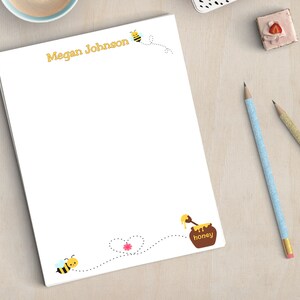 Personalized Notepad, Bumble Bees, Teachers Appreciation, Housewarming ...