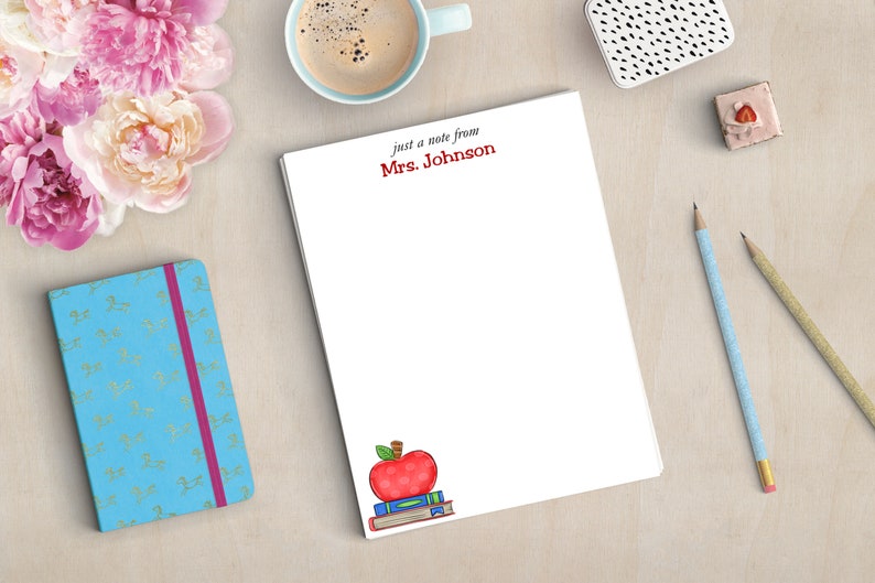 Personalized Teachers Notepad Teachers Appreciation | Etsy