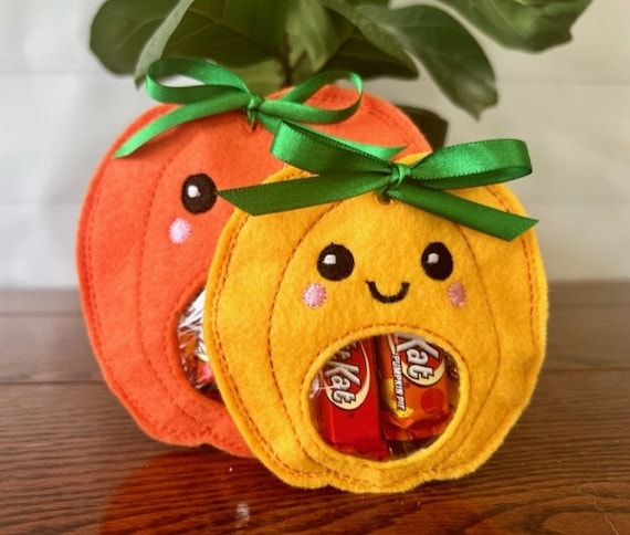 Halloween Pumpkin Peekaboo Treat Bag, Halloween Party Favor, Pumpkin ...