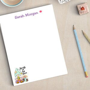 Personalized Notepad, Gnome, Teachers Appreciation, Housewarming Gift ...