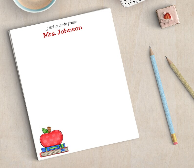 Personalized Teachers Notepad Teachers Appreciation | Etsy