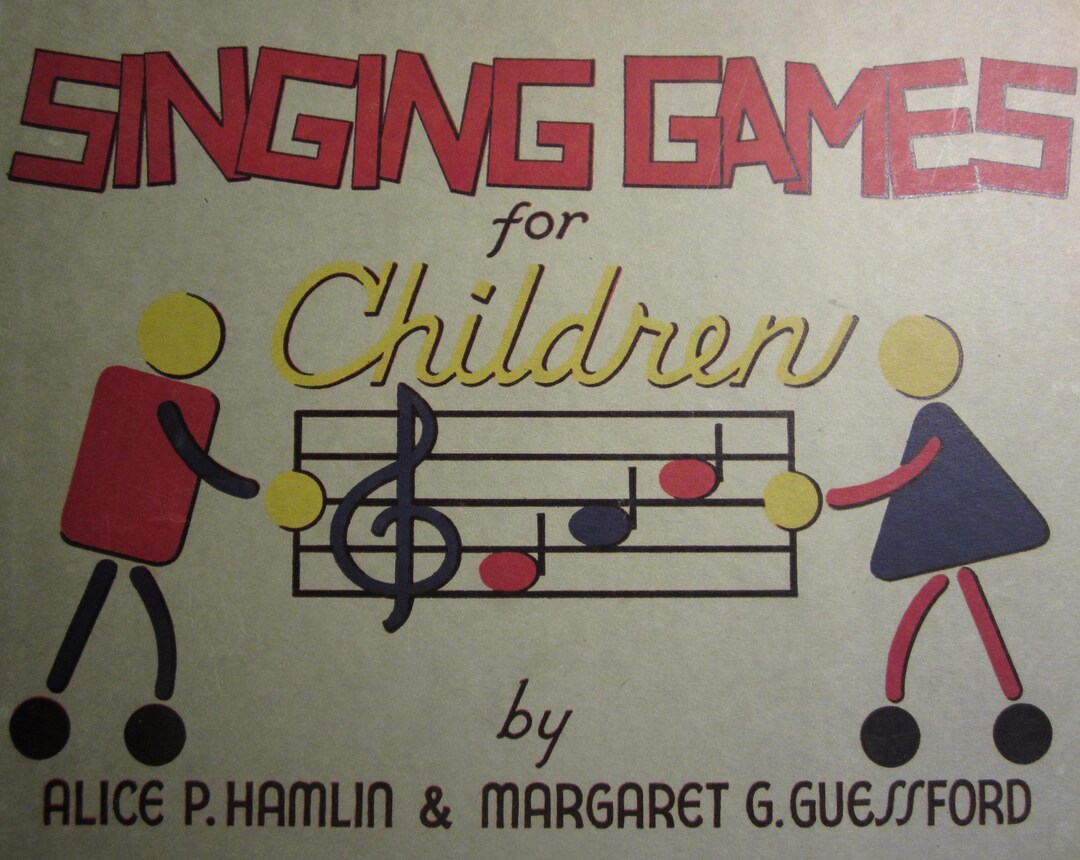 Vintage 1941 Book Singing Games for Children With Musical Notes - Etsy