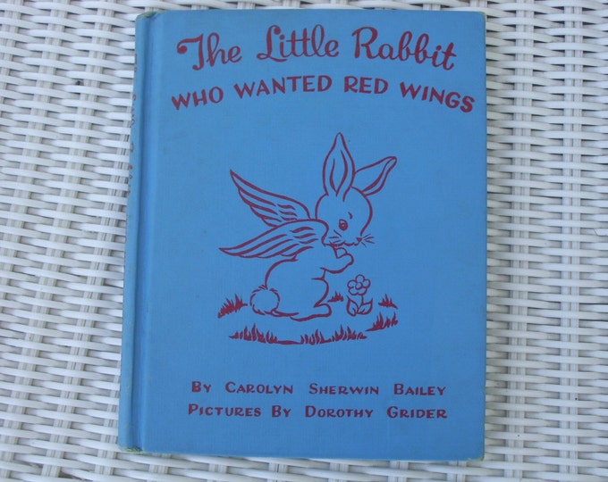The Little Rabbit Who Wanted Red Wings Vintage Book - Etsy