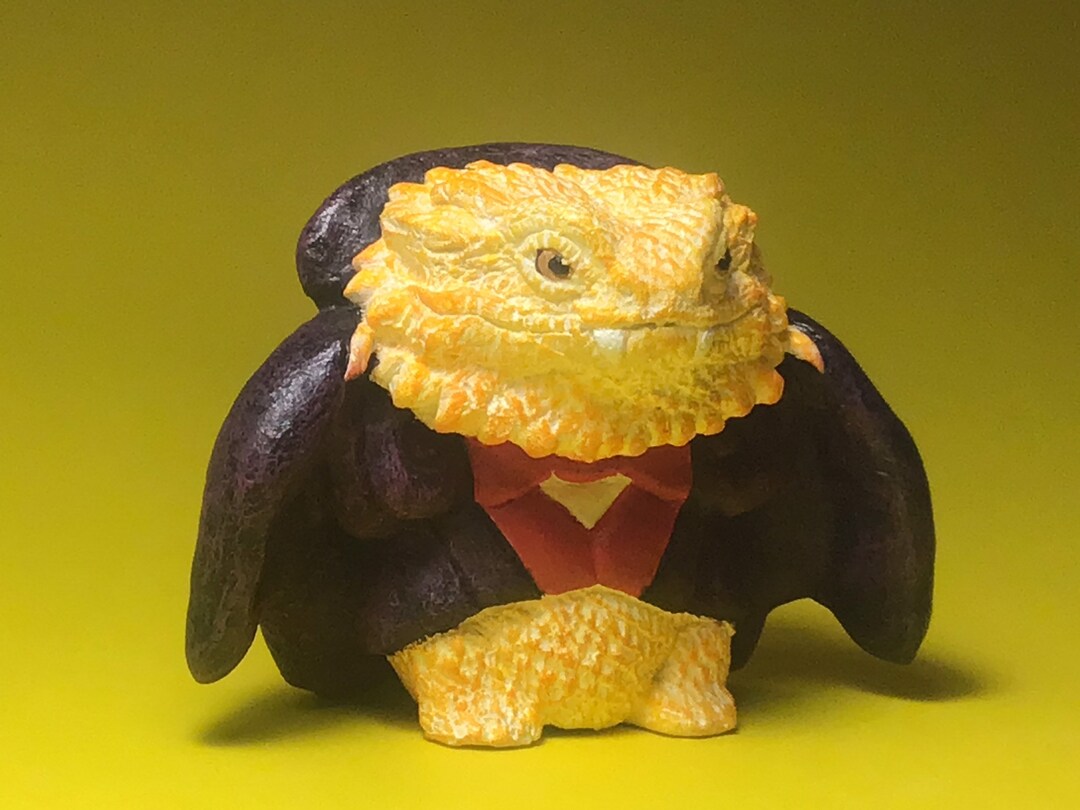 Dragula Mini Bearded Dragon Figurine Sculpture Yellow - Etsy