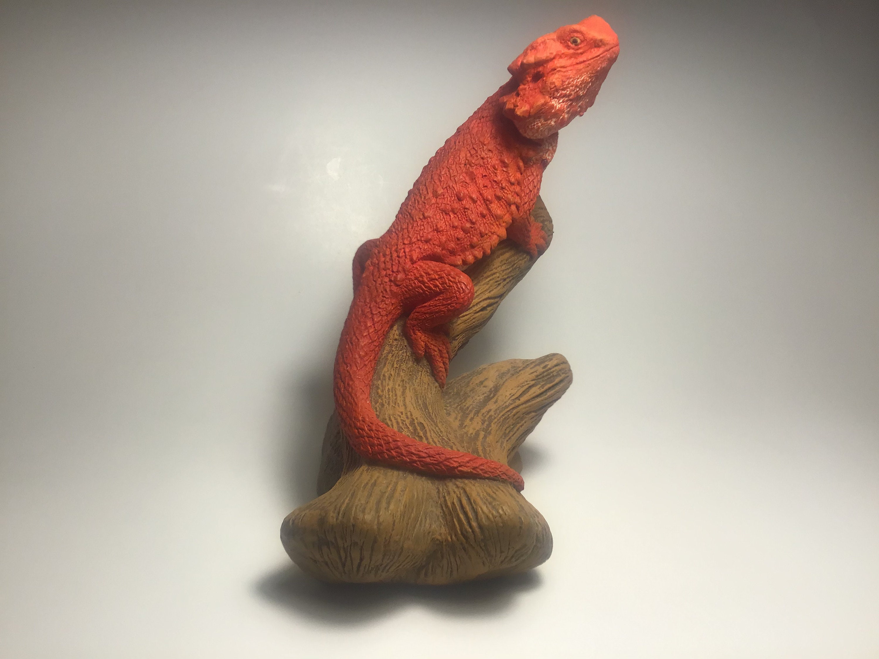 Bearded Dragon Sculpture Red Finish - Etsy