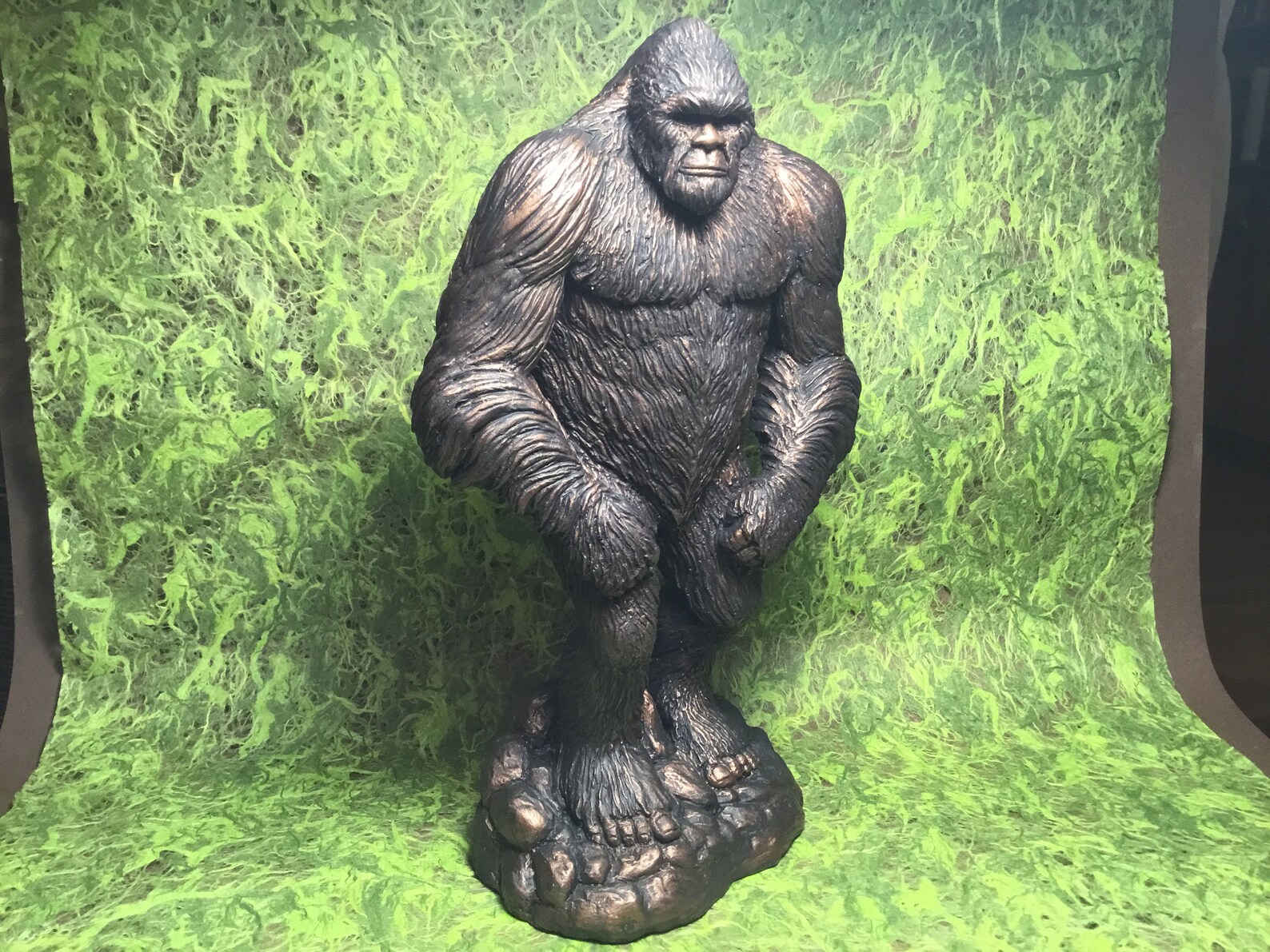 Bigfoot Sasquatch figure sculpture statue bronze finish | Etsy