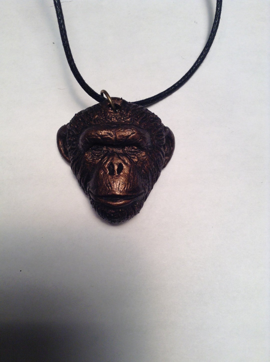 Knuckles Chimpanzee Pendant Necklace Bronze Finish Version - Etsy