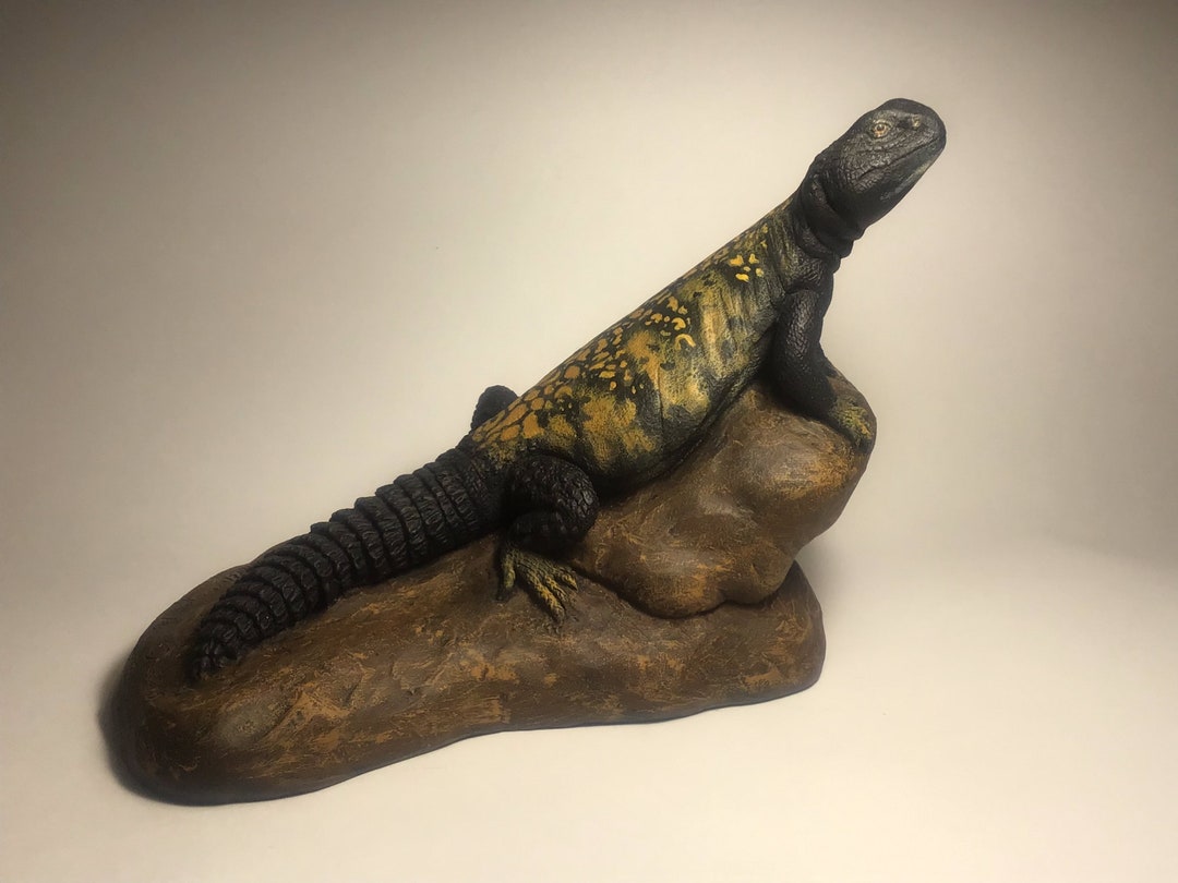 Mali Uromastyx Lizard Sculpture Hand Painted Version - Etsy