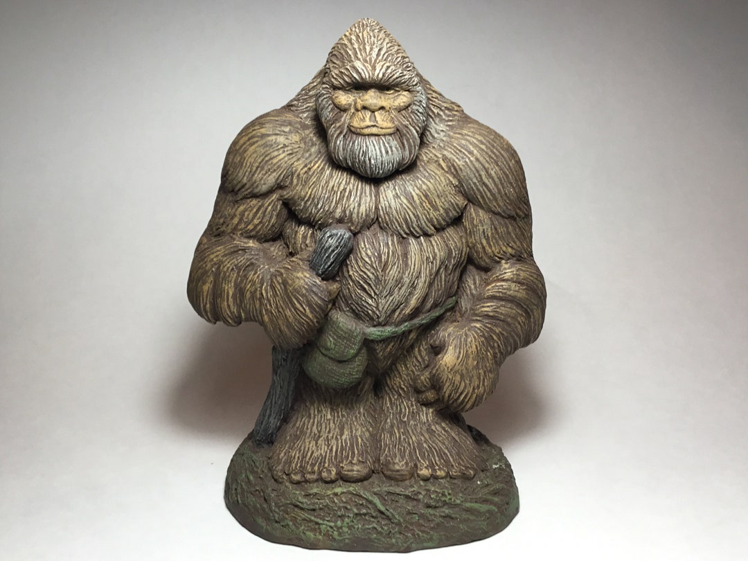 Bigfoot Sasquatch Forest Guardian Sculpture Figure Father Hand Sculpted ...