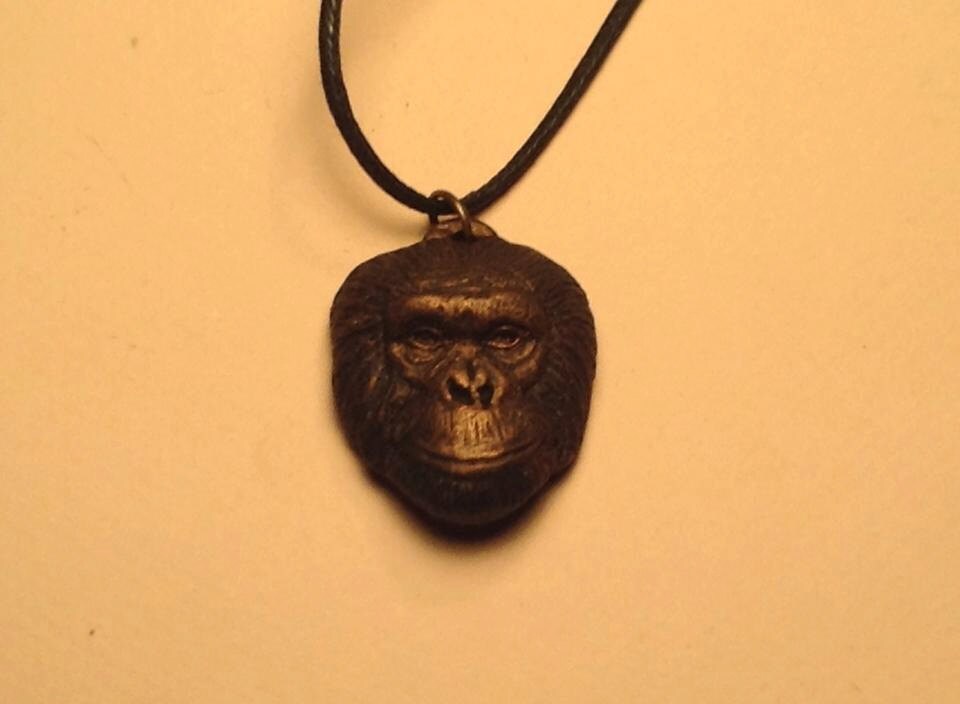 Bubbles Center for Great Apes chimpanzee pendant necklace | Etsy