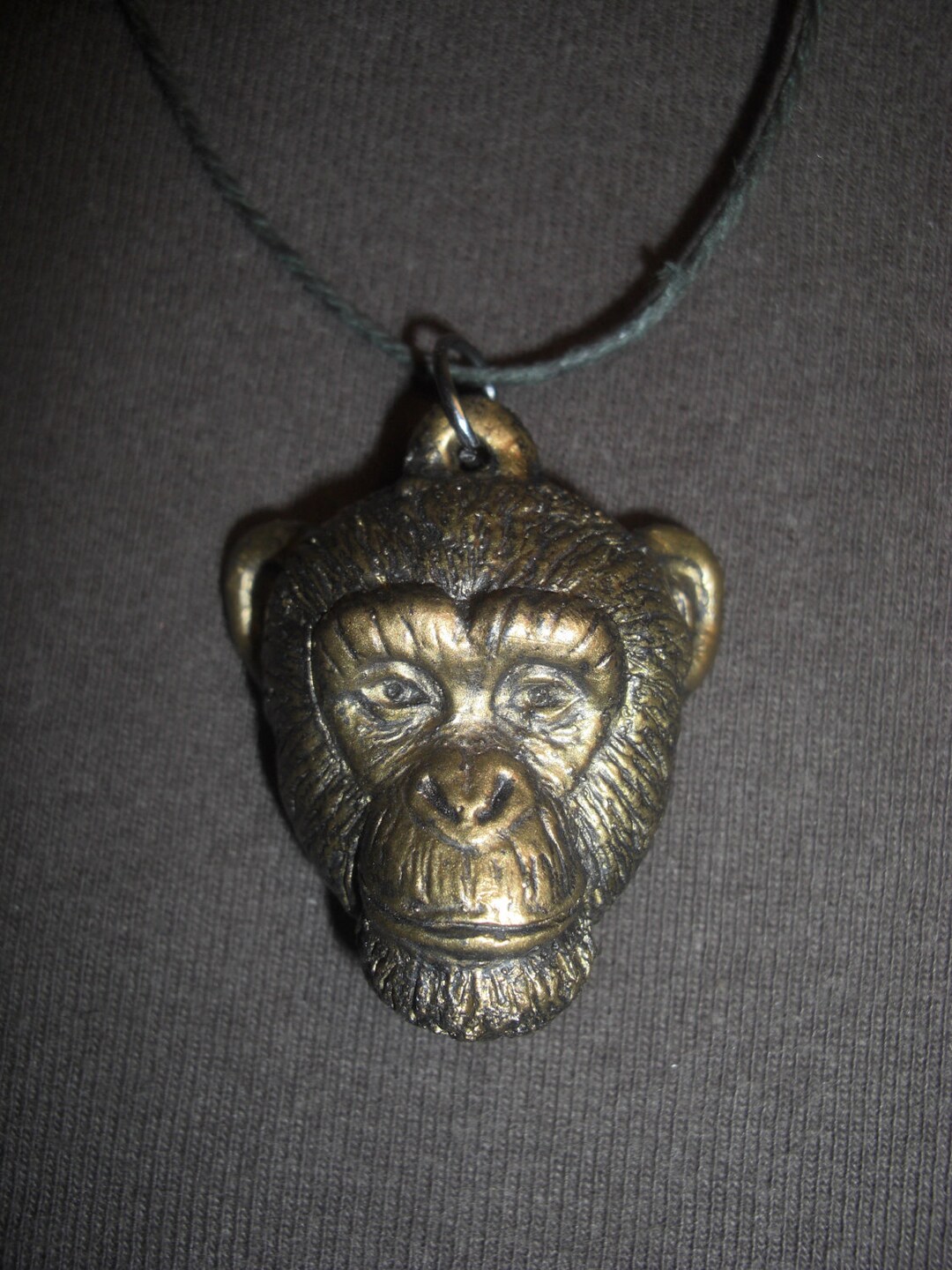Large Chimpanzee Pendant / Necklace Handmade - Etsy