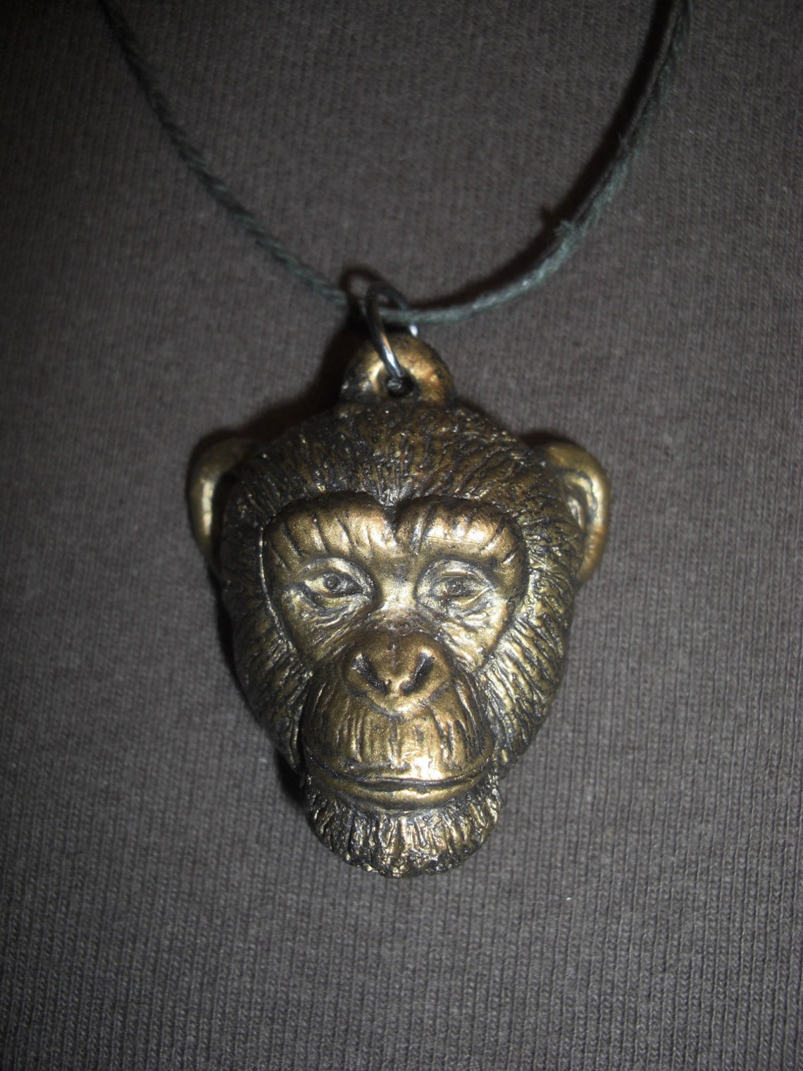 Large Chimpanzee Pendant / Necklace Handmade - Etsy