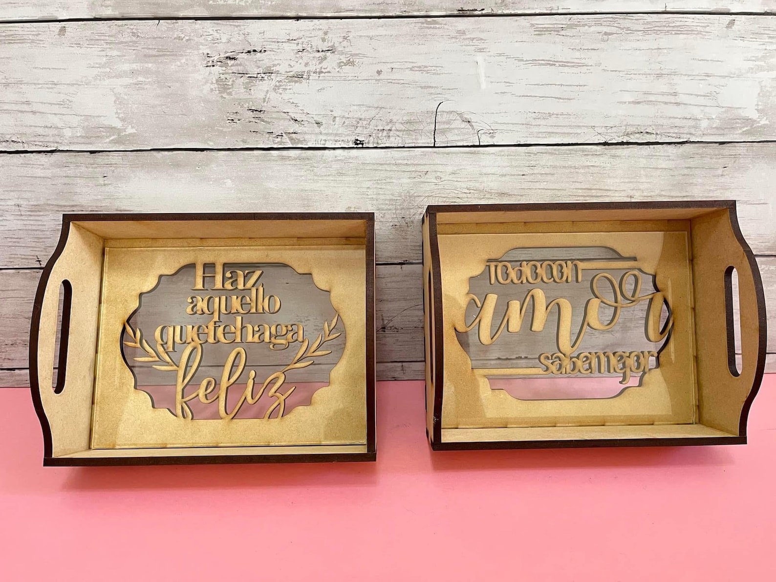 Valentine's Day Trays | SVG DXF AI PDF Files | Trays With Sweet Phrases ...