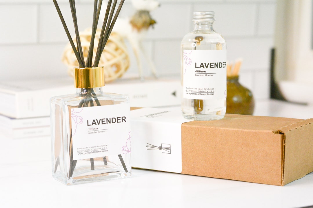 Lavender Reed Diffuser Oil Fragrance Home Decor Dorm With - Etsy