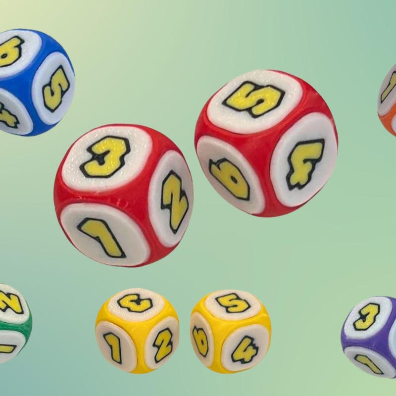 Neon Dice - Etsy