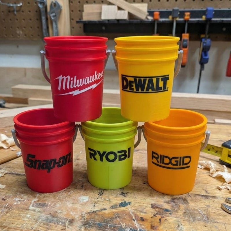 Mini Tool Bucket Holder - Etsy
