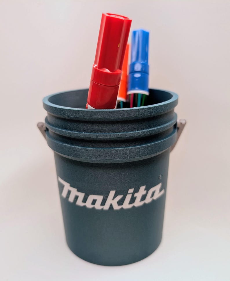 Mini Tool Bucket Desk Organizer | Workshop Pen Holder | Father's Day ...