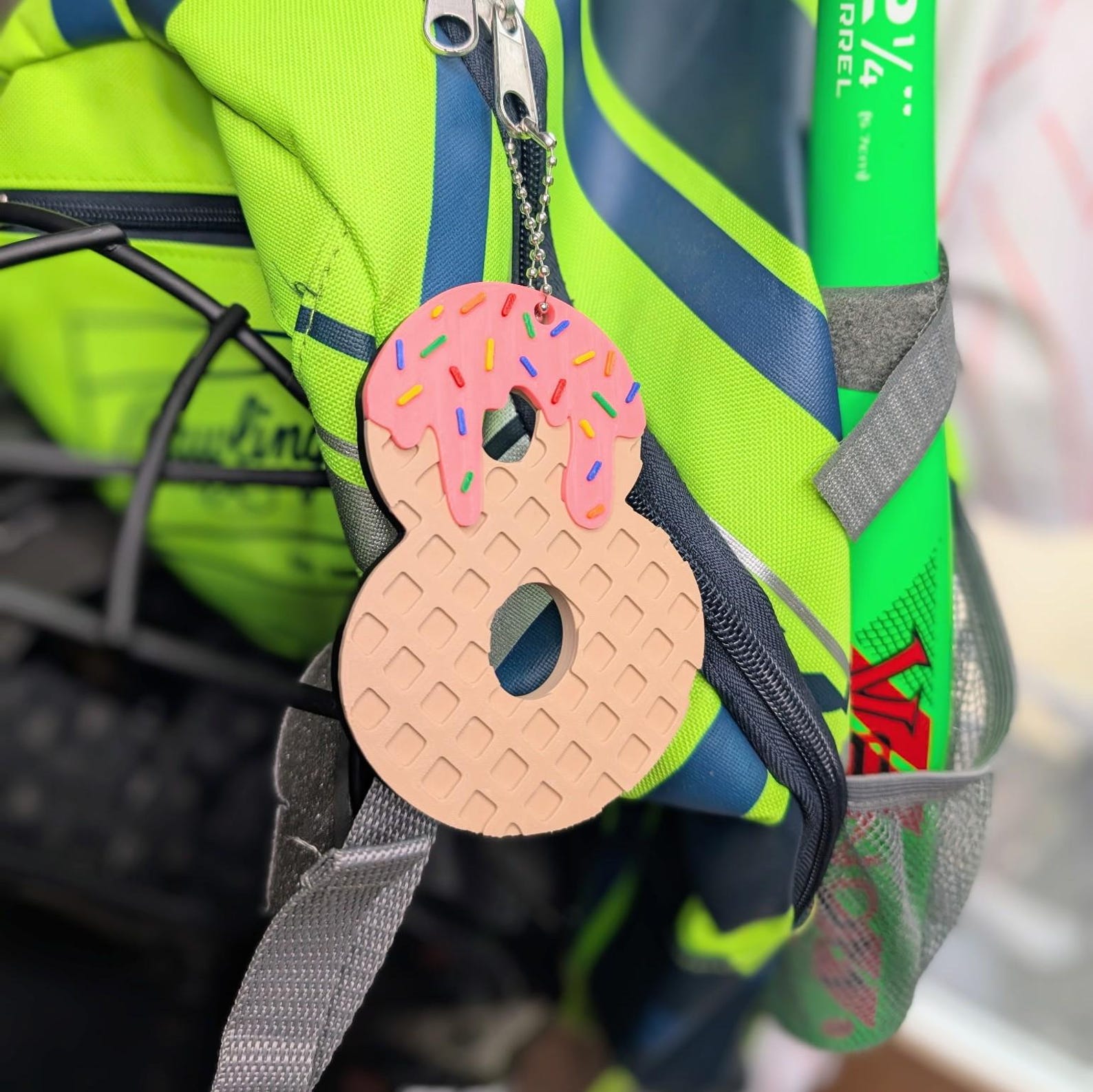 Ice Cream Drip Baseball Bag Tags Drip Tag Baseball Drip Keychain ...