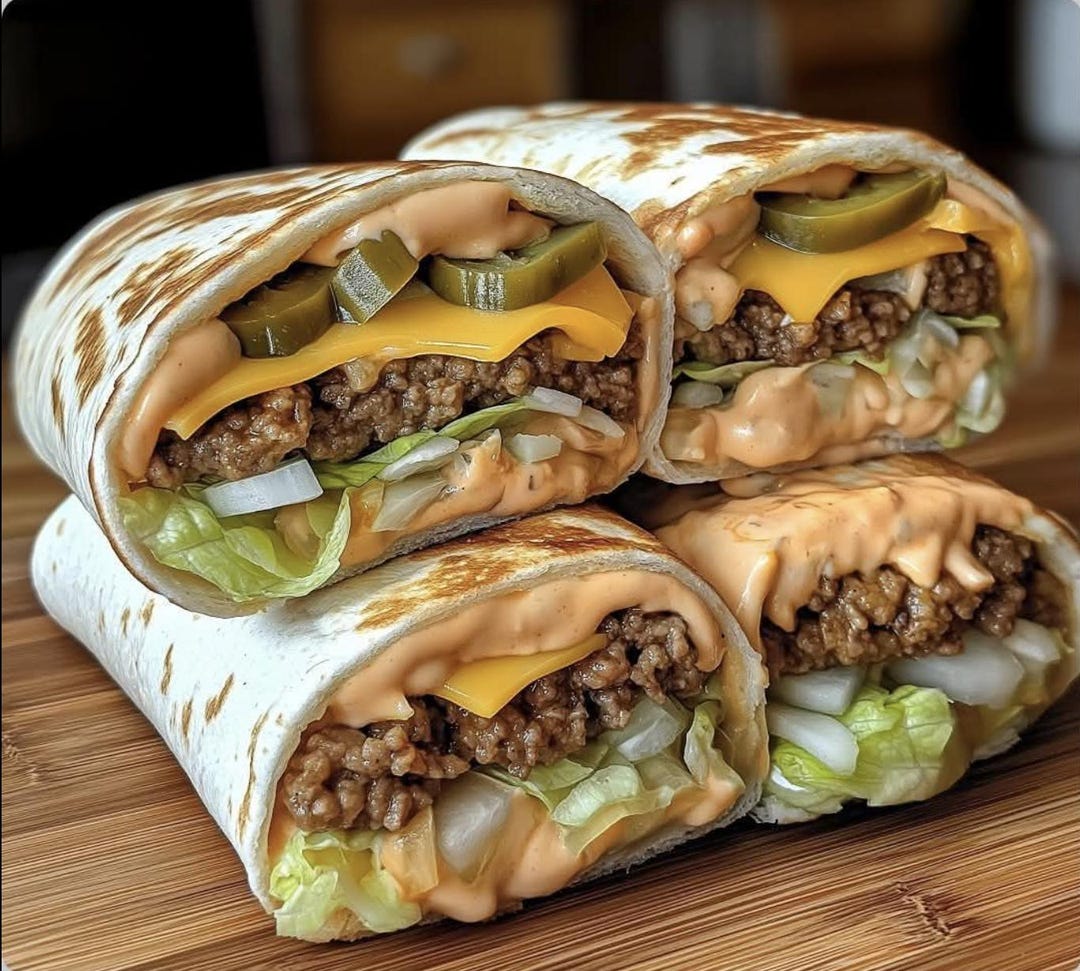 Best Recipe for Big Mac Wraps, Easy Wraps Recipe, Printable Recipe PDF ...