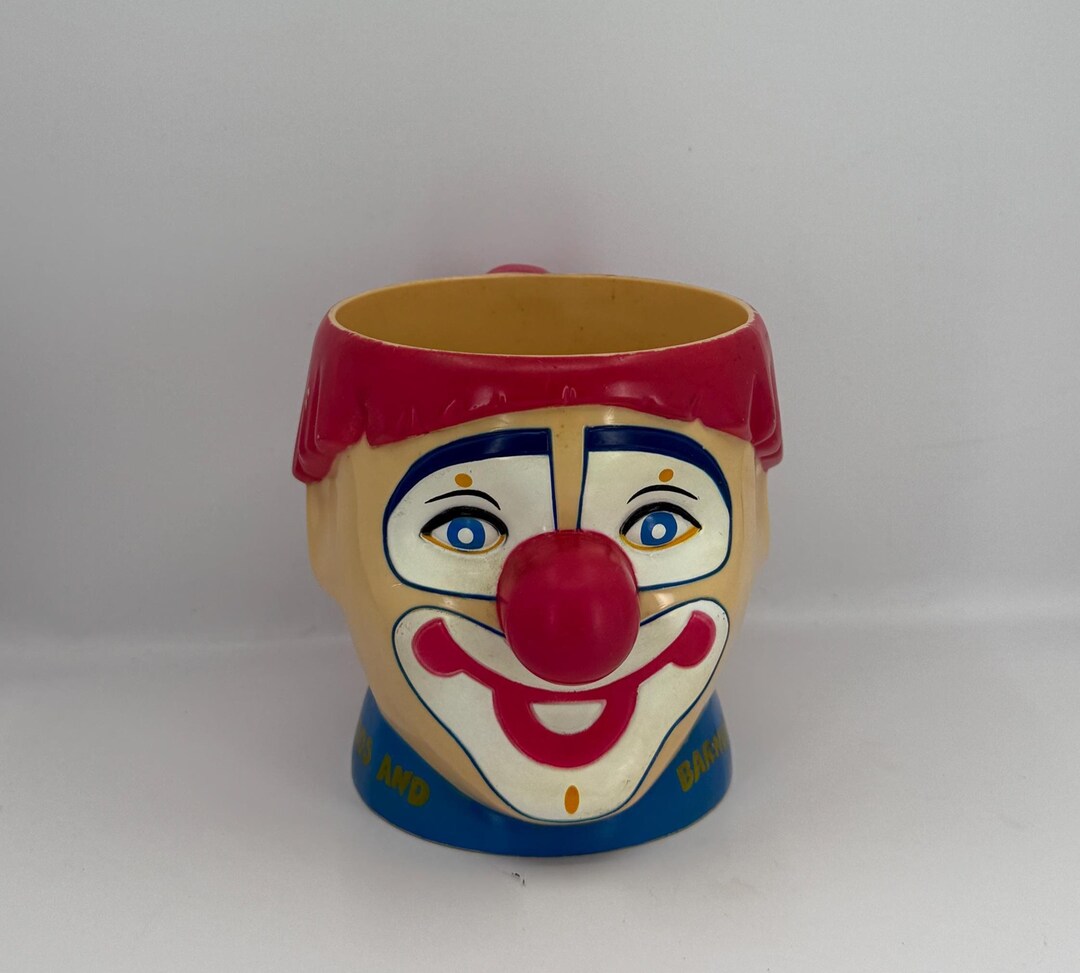 Vintage Ringling Bros Clown Mug | Barnum & Bailey Circus Souvenir | 80s ...