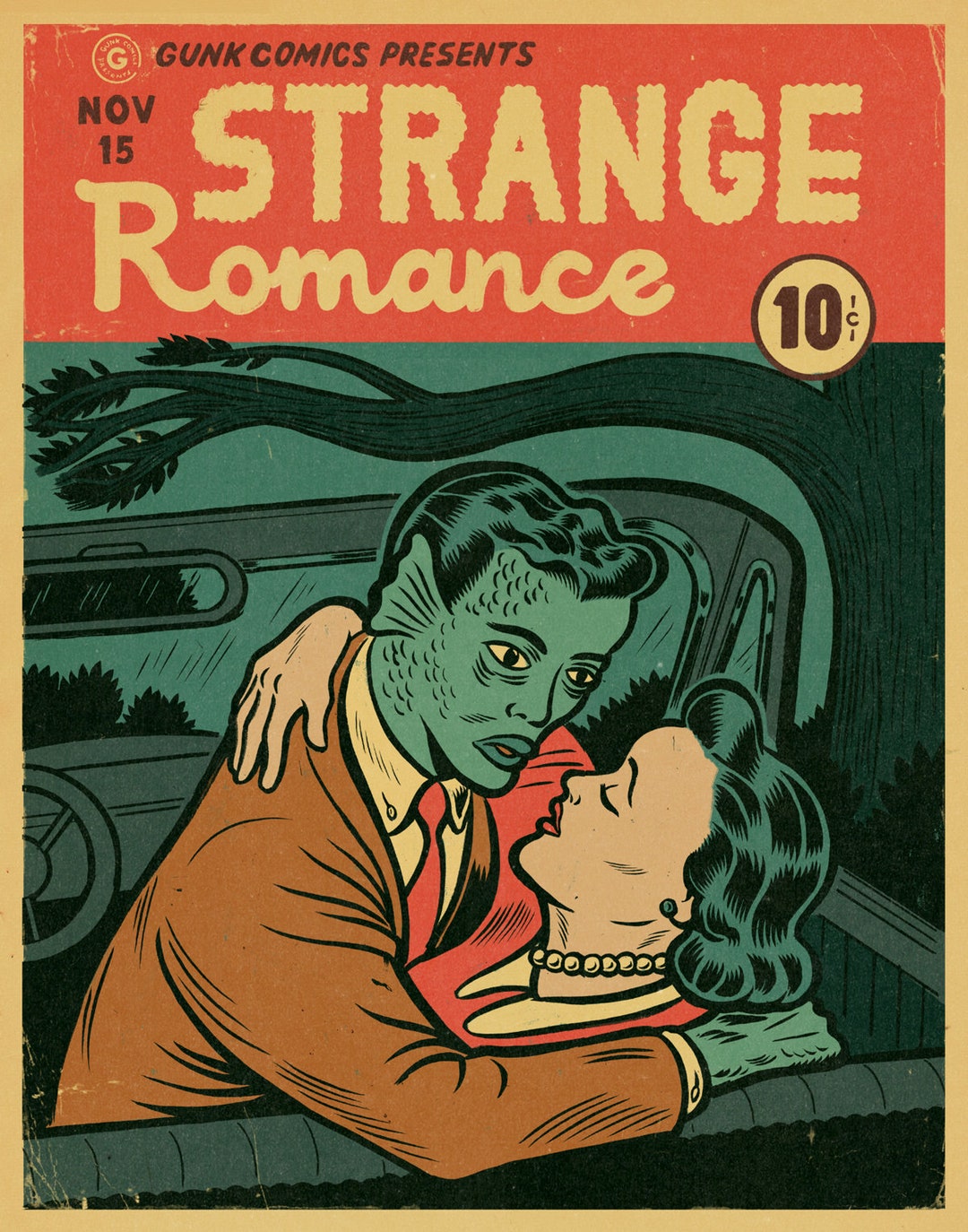 Strange Romance Comic Cover Print - Etsy