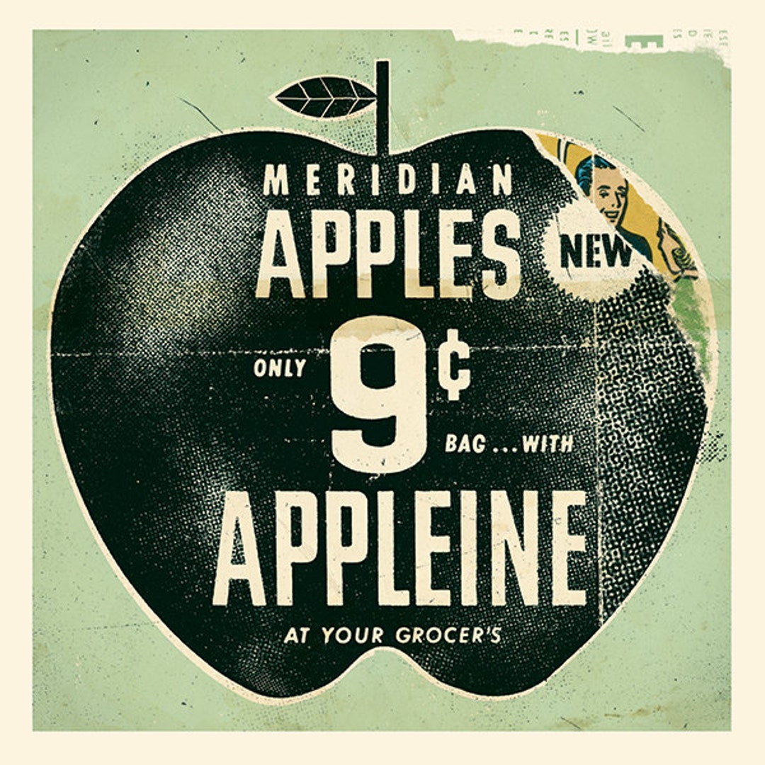 Vintage Apple Ad / Print 12 X 12 - Etsy UK