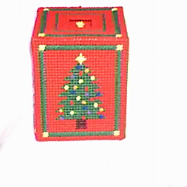 Plastic Canvas Christmas Tree Tissue Box Pattern - Etsy