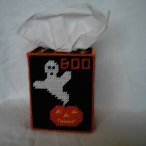 Halloween Tissue Box Cover Plastic Canvas PDF Pattern - Etsy