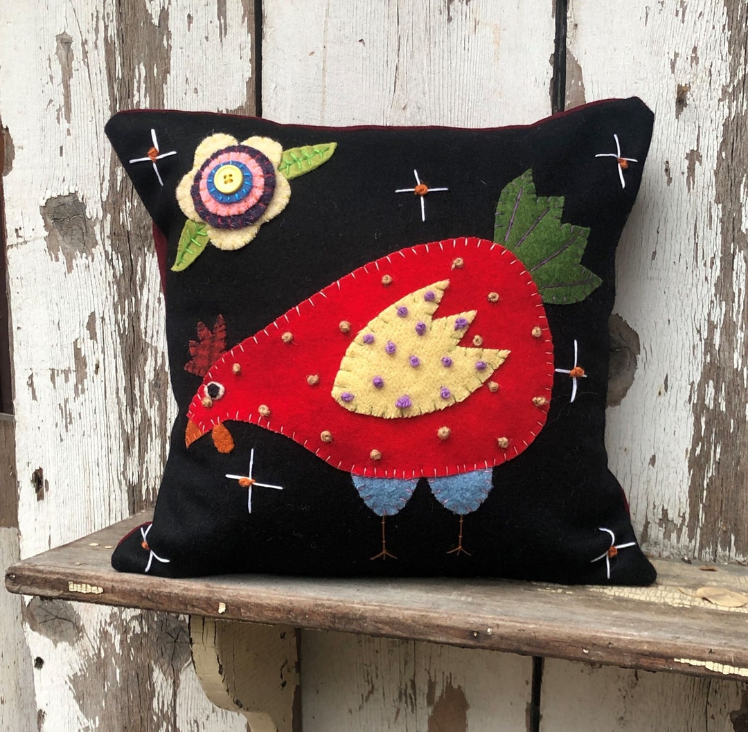 Chicken Pillow, Chicken Art, Chickens, Farmhouse, Farmhouse Decor, Farm ...
