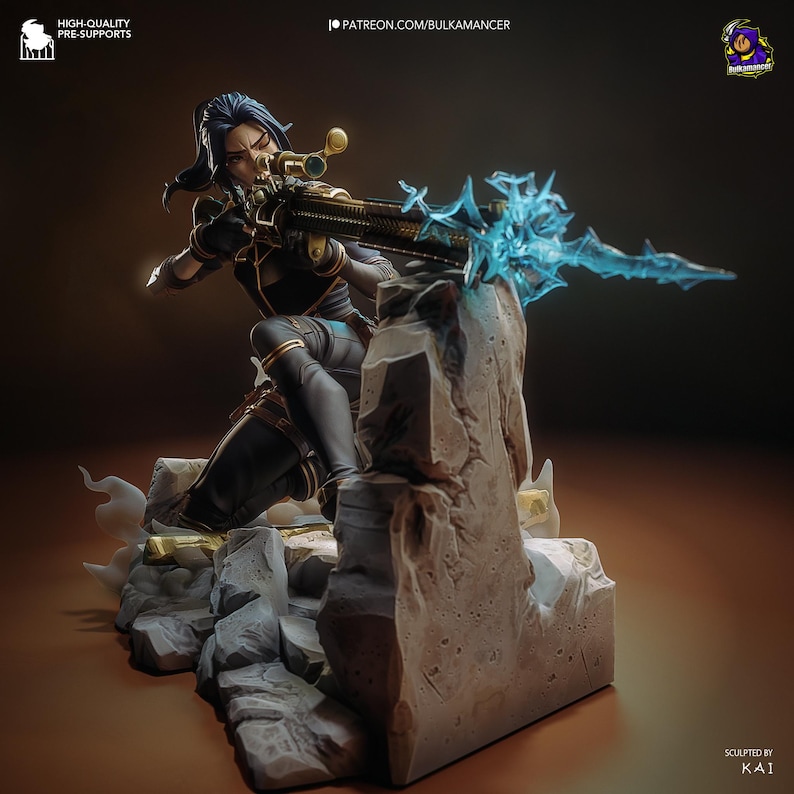 Caitlyn Kiramman (arcane) | 12k High Resolution 3D Printed Figure - Etsy